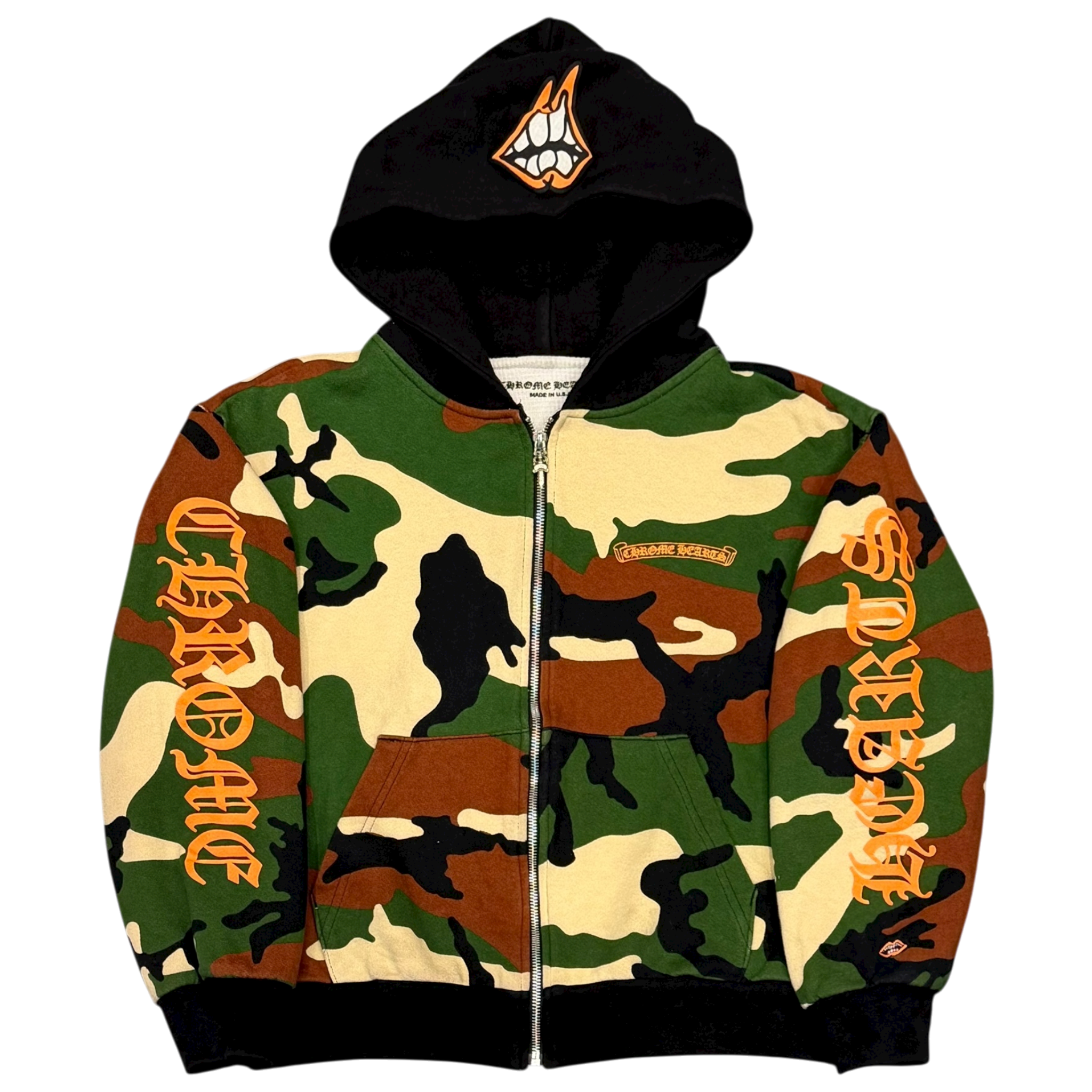 Matty Boy Caution Thermal Zip Up Hoodie Camo – Grandeur