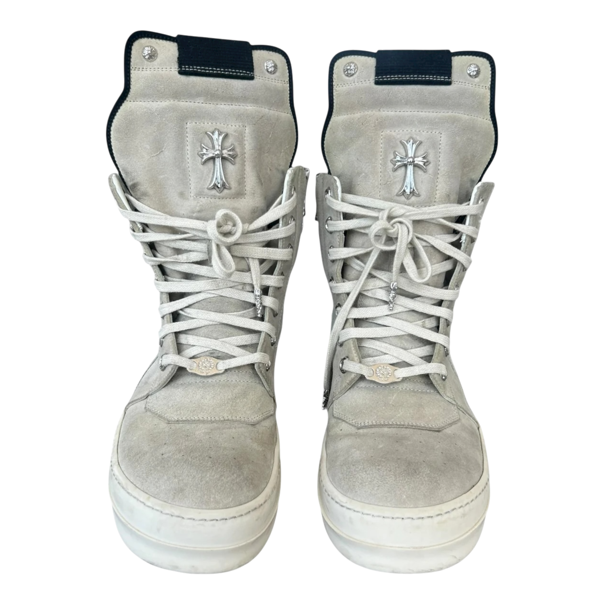 Chrome Hearts Beige & White Geobaskets – Grandeur