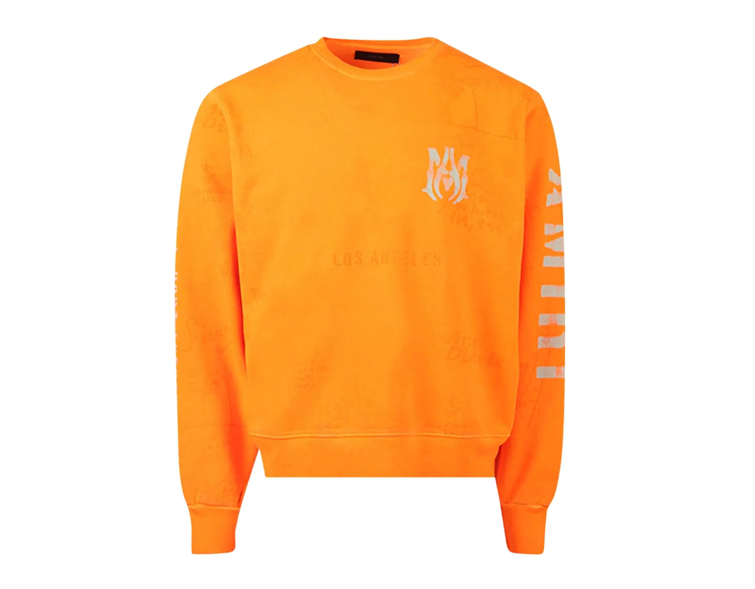 Army Stencil Crewneck Orange – Grandeur